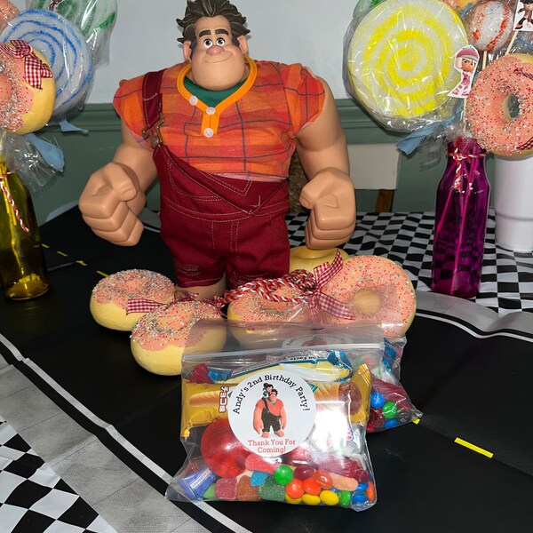 Wreck It Ralph Personalized Birthday Party Stickers, Labels, Favor ...