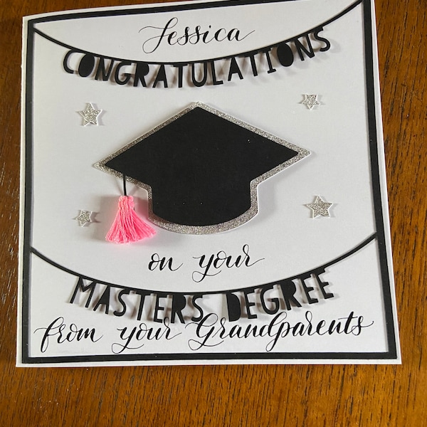 Personalised Congratulations on Your Degree Card | Masters Degree ...