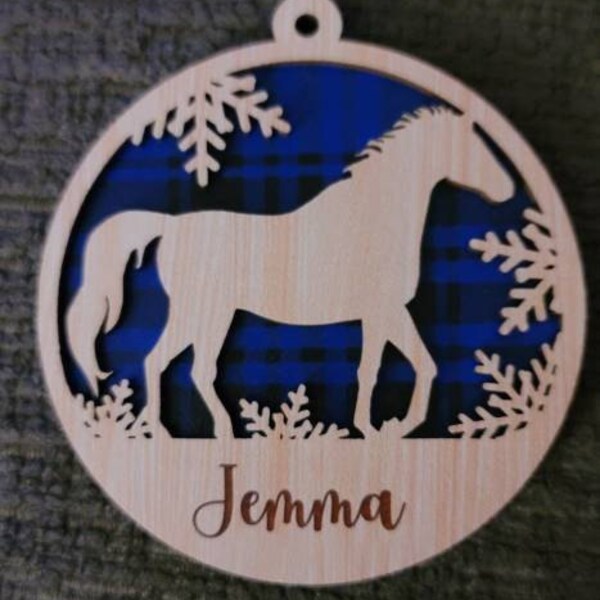 Personalized Native American Layered Wood Ornament, Custom Indigenous ...