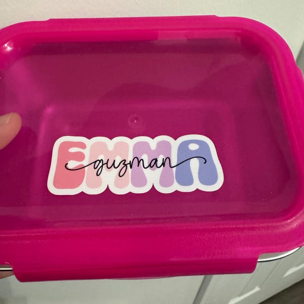 Personalized Name Stickers - Kids Name Labels, Laptop Bottle Stickers ...