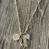 Personalized Shield and Spike Gemstone Necklace - Etsy