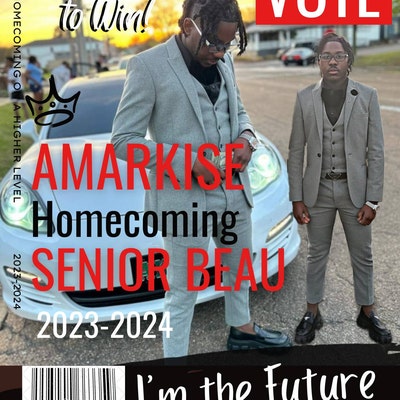 Homecoming King, Homecoming Prince Magazine Styled Poster, Class ...