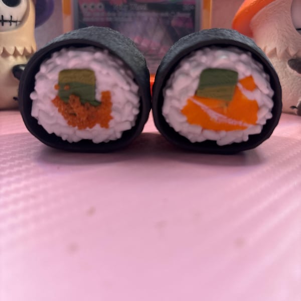 Sushi Fidget Clicker Keychain: Sensory Toy for ADHD & Anxiety Relief - Etsy