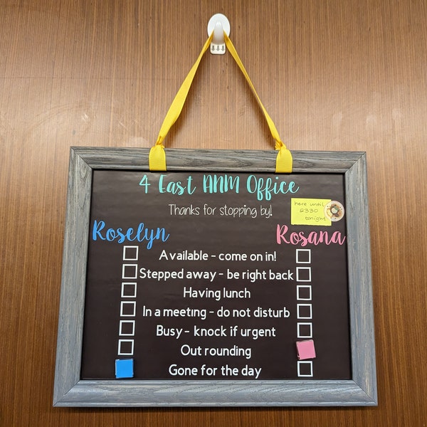 Shared Office Door Sign,office Sign for Two People,co-workers Door Sign ...