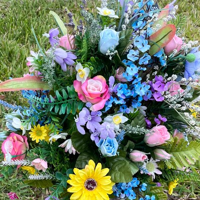 Casket Spray Customizable Cemetery Saddle Extra Large - Etsy