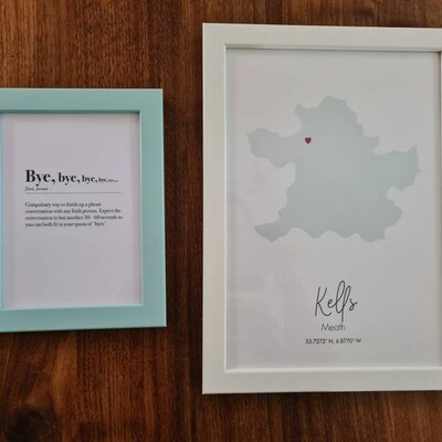 Slan Go Foill Irish Language Poster Room Decor Home Living Minimalist ...