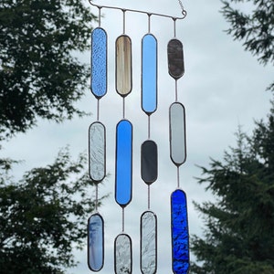 Rainbow Stripe Small Suncatcher - Etsy