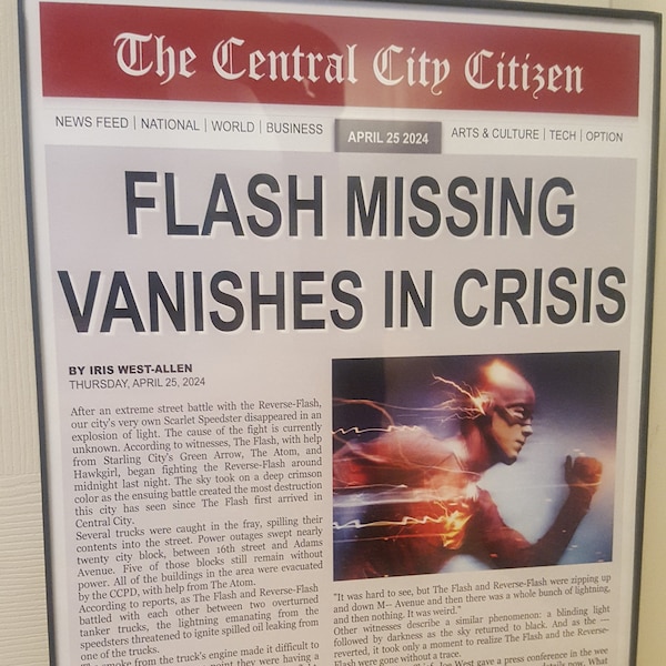 Supergirl CATCO Magazine Fan Art Front Page - Etsy