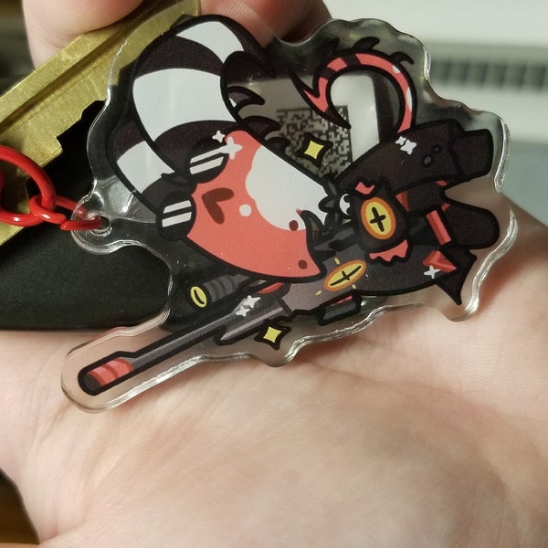 Helluva Boss Inspired Keychain | 2.3" Charms Ft. Blitzo & Stolas ...