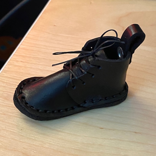 Leather Mini Boot Pattern PDF - Leather Key Pattern - Shoe Keychain ...