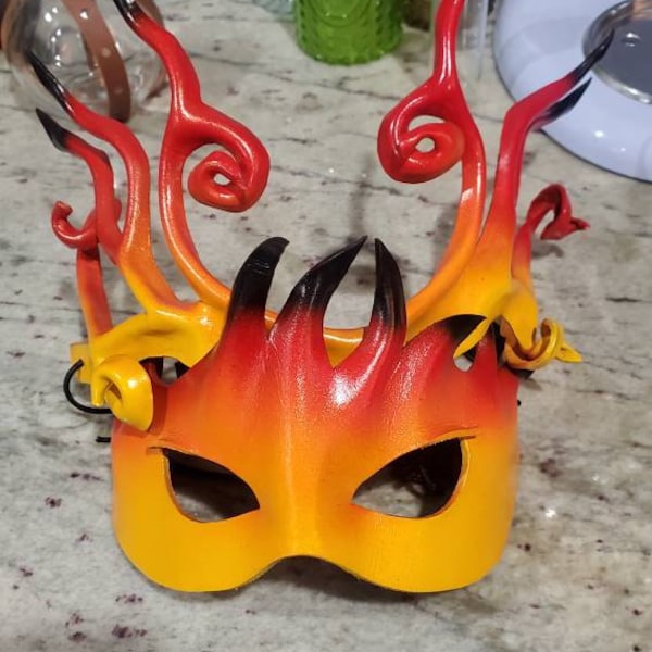 Fire Headpiece, Spikey Firey Crown, Leather Head Piece by Faerywhere - Etsy