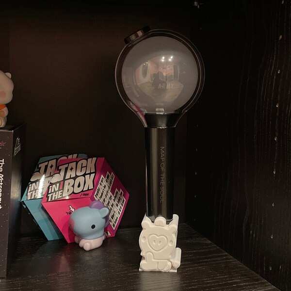 Baby BT21 BTS Army Bomb Light Stick Display Stand MOTS Special Edition ...