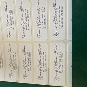 Wedding Address Labels Return Address Label Rolls & Sheet Labels ...