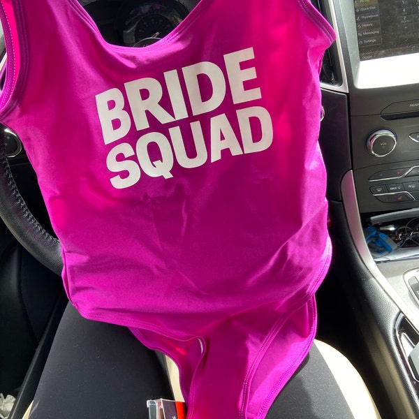 Squad Swimsuit Bride Squad Swimsuit Team Bride Swimsuit Custom Swimsuit ...