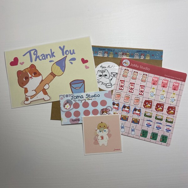 Cute Kawaii Asian Snacks Stickers Pack | Handmade Die Cut Laptop, Bujo ...