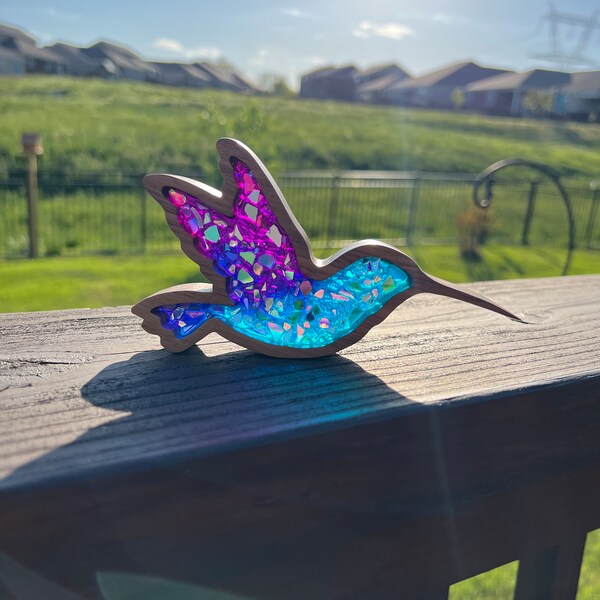 Pumpkin Decor, Halloween Decorations, Autumn Decor, Dichroic Glass Art ...