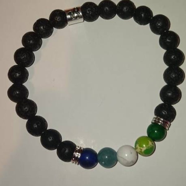 Trans Bracelet Black Hematite Zodiac Sign Gemstone Bracelet Cute Trans ...