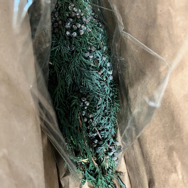 Fragrant Preserved Juniper Greenery: Winter Wreath Supplies - Etsy