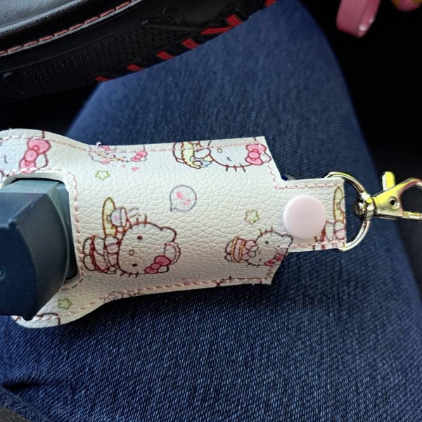 Cartoon White Kitty Inhaler Case Keychain, HK Inhaler Holder Keychain ...