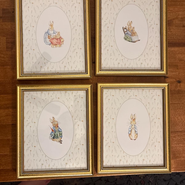Gallery Wall Prints | Peter Rabbit | Beatrix Potter | Nursery | Set of ...