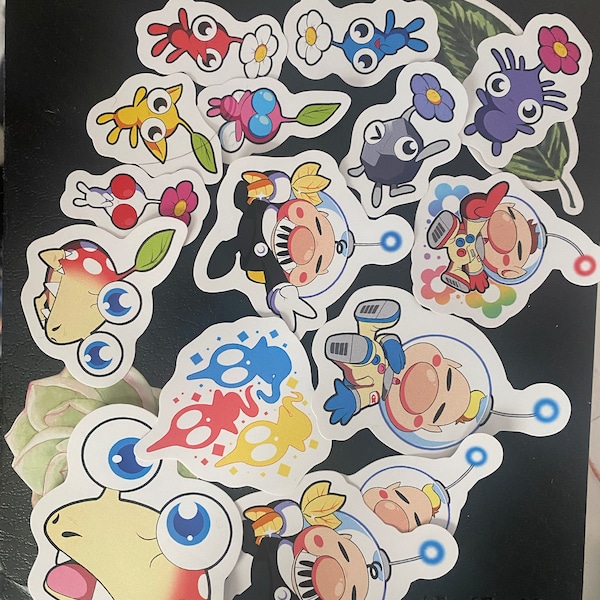 Pikmin Chibi Sticker Set - Etsy