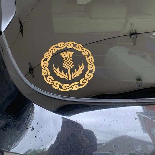 Scottish Thistle Decal Vinyl Decal - Car Decal - Car Sticker - Laptop ...