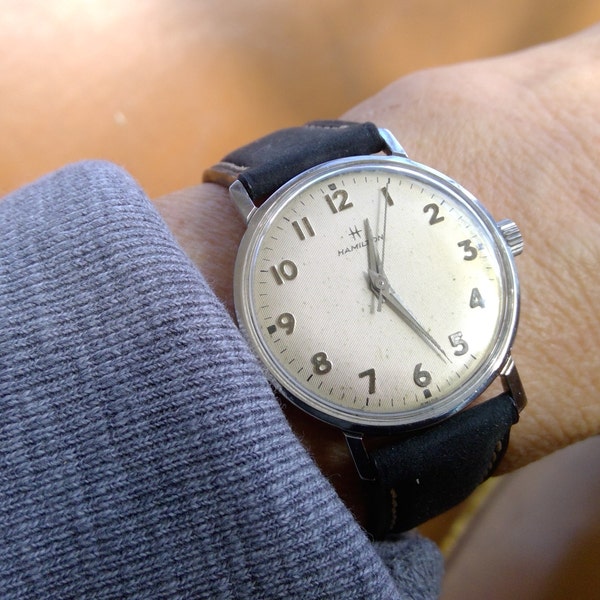 1955 Hamilton CLARK Vintage Watch - 10k Gold Filled, Manual Wind ...