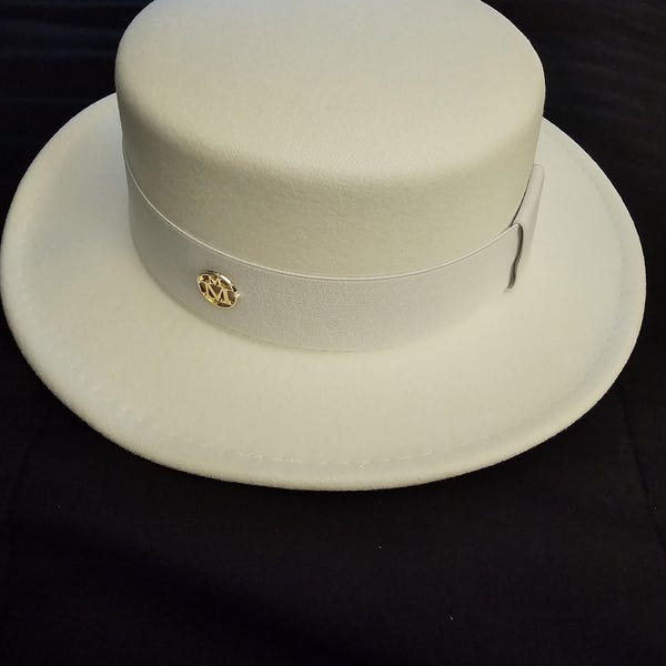 Handcrafted French-inspired Wide Brim Fedora | Elegant 10CM Brim Wool ...