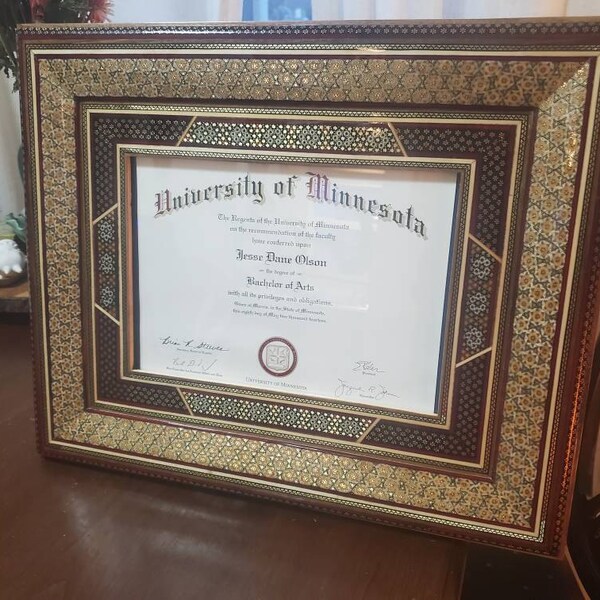 Diploma Frame, Make-to-order Option, Solid Wood, Hand Made, Different ...