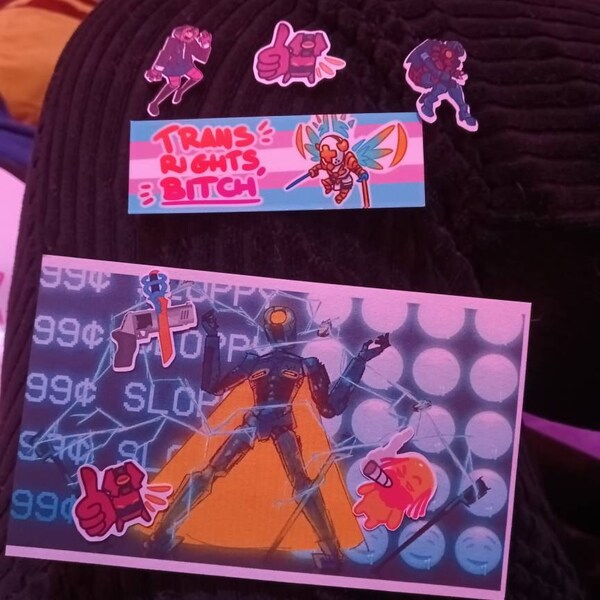 Gabriel Trans Rights ULTRAKILL Sticker Designed by Akans - Etsy