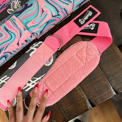 Foam Barbell Pad W/ 4in Built-in Velcro Strap for Cable Machine, Squat ...