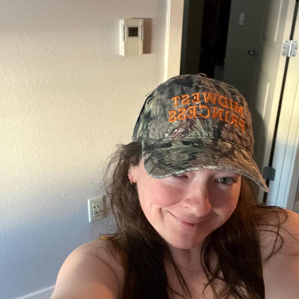 Midwest Princess-mossy Oak Camo-vintage-trucker-dad Hat-unstructured - Etsy