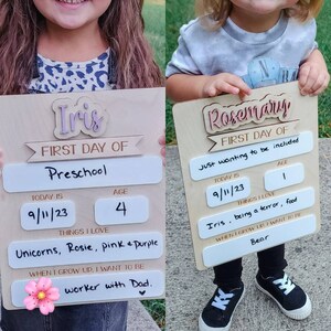 Personalized First Day of School Sign. Custom Last Day of School Sign ...