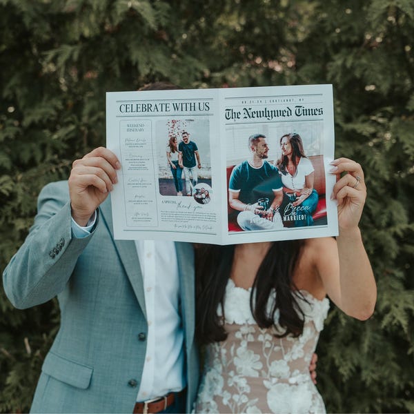 Canva Business Newspaper Template, Editable Large Newspaper ...