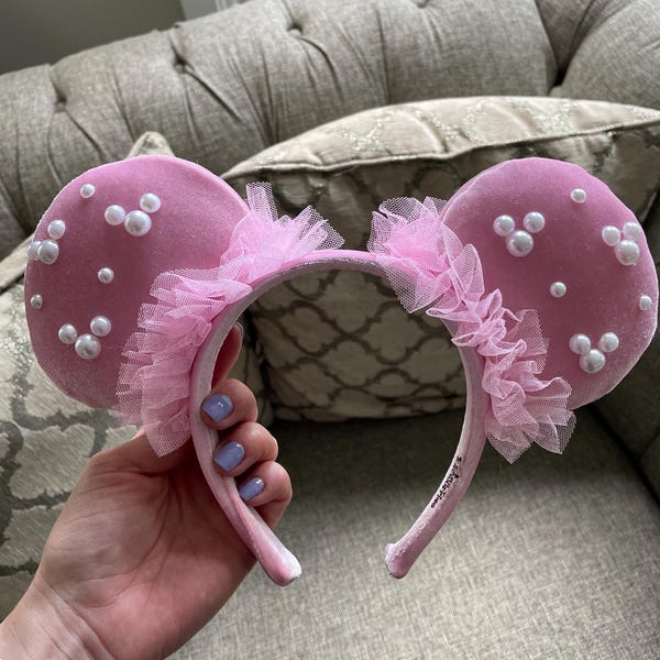 Lavender Pixie Pearl, Disney Mickey Mouse Inspired Ears, Mouse Ears for ...