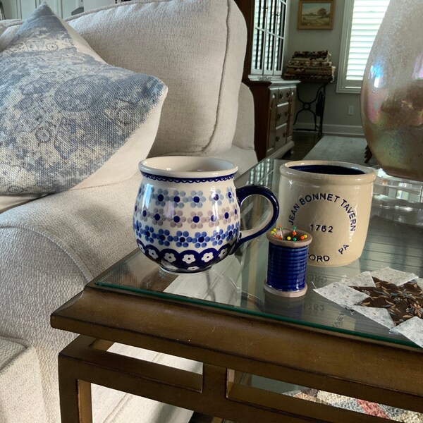 MUG 300ml Hand Painted Ceramic Polish Stoneware Boleslawiec | Vintage ...