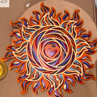 Musical Instruments 3D Mandala Svg, Multilayer Panel for Laser Cutting ...