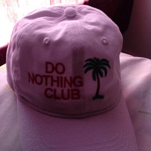Do Nothing Club Hat - White - Etsy