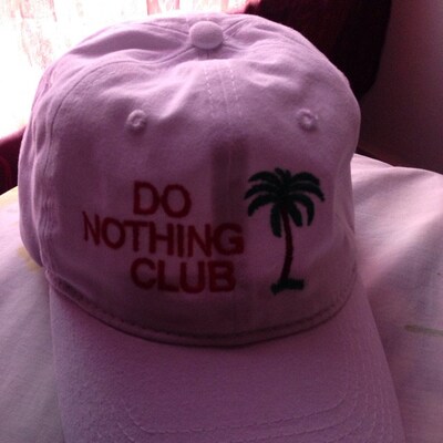 Do Nothing Club Hat White - Etsy
