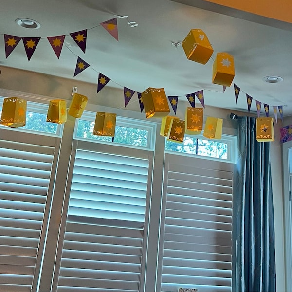 Tangled Flag Banner - Custom Cut - Customizable Sizes and Colors - Etsy