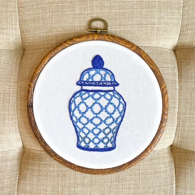 Hand Embroidery PDF Pattern. String Art Circle Frame Digital Download ...