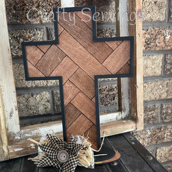 Pallet Rustic Cross File SVG, Farmhouse Glowforge, Luckyheartdesignsco ...