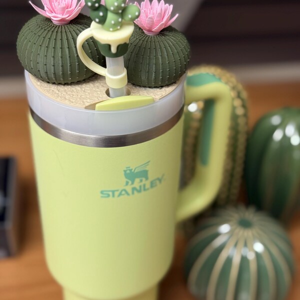 Lemon Straw Topper, Straw Cover, Straw Charm, Straw Cap, Straw Topper ...