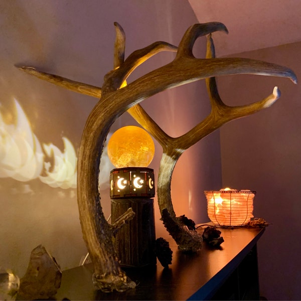 Antler Chandelier Lighting, Farmhouse Antler Chandelier/whitetail ...