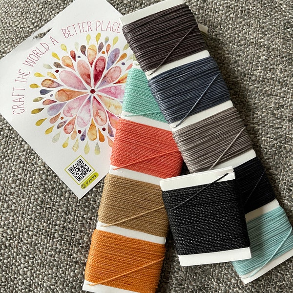 Purple Waxed Cord - Macrame Cord - Waxed Polyester Thread - Set of 5 ...