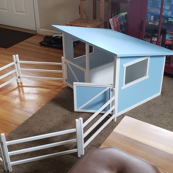 Doll Horse Stable and Fence Plans for American Girl or 18 Inch Dolls ...