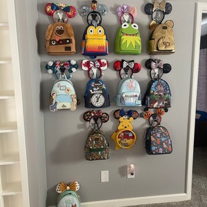 1 Mouse Ear/bag Wall Hook, Mouse Ear/bag Display, Headband/bag Hanger ...