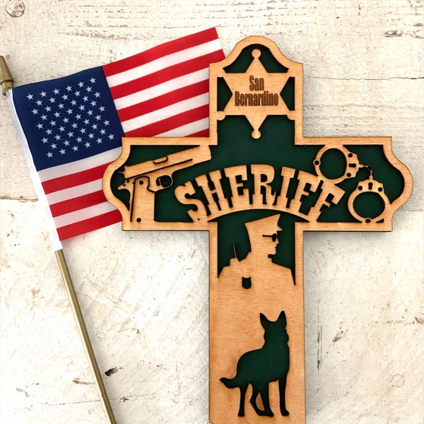 Sheriff Cross Svg | Police Cross SVG | Law Enforcement Cross Svg ...