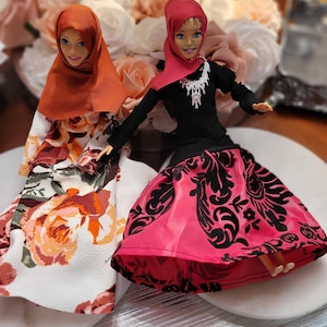White Hijab Abaya Ihram Burqa Niqab Hajj Barbie Doll | Etsy