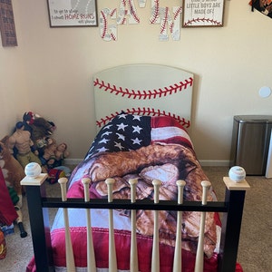 Baseball Bat Nightstand by Sporty Beds - Etsy